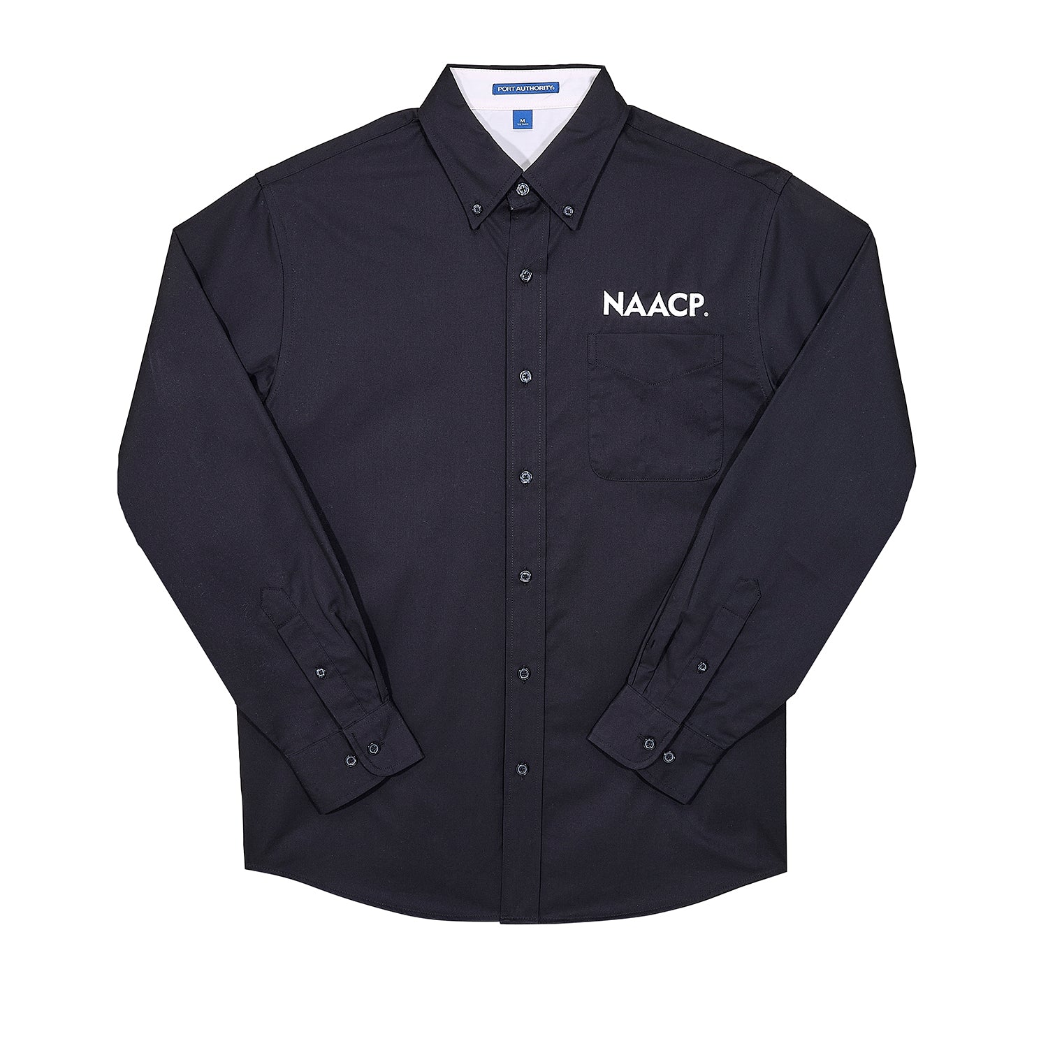 Long Sleeve Button Down Shirt with NAACP Logo – NAACP Store